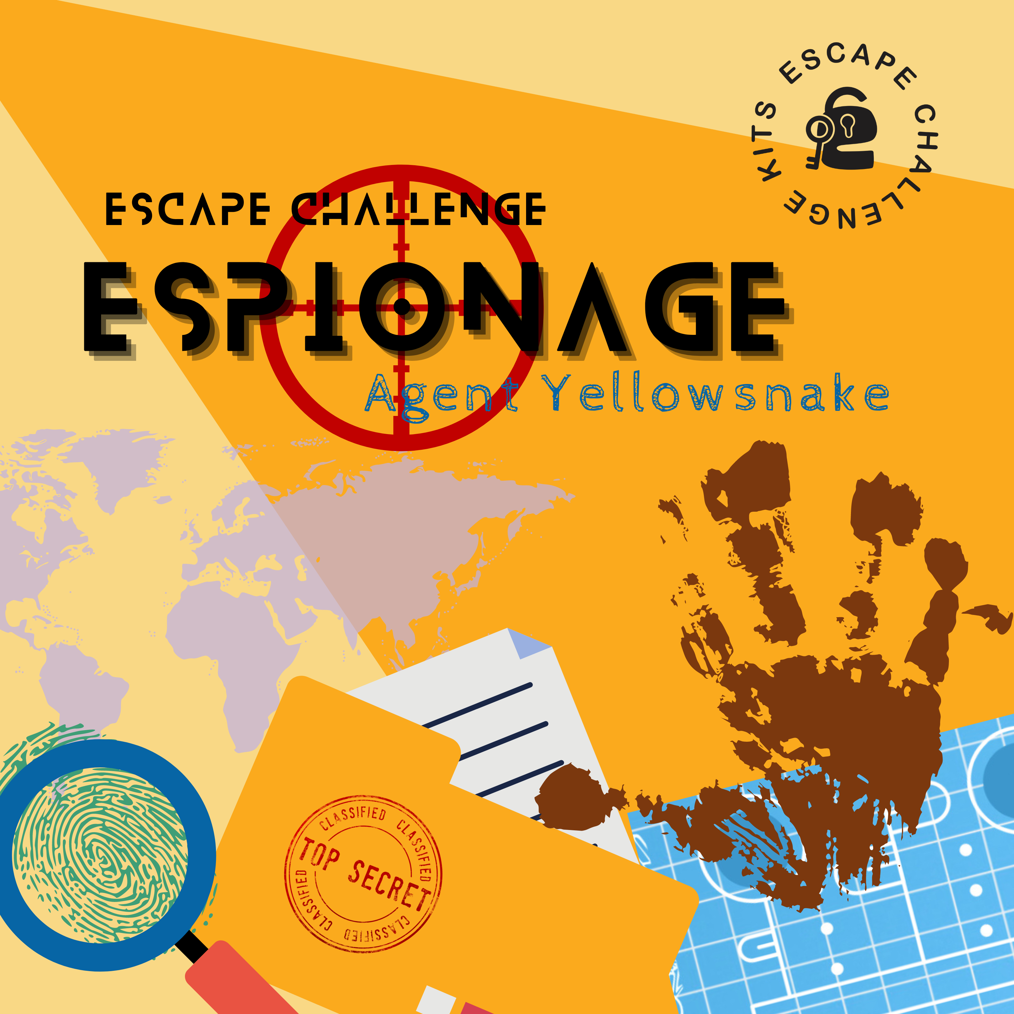 Espionage escape room game | Escape Challenge Kits