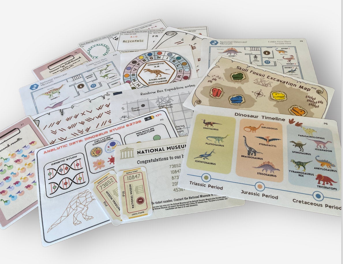 Dinosaur Escape Room game | Escape Challenge Kits