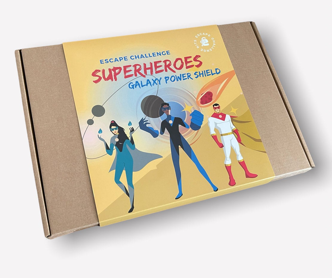 Superheroes Galaxy Shield Escape room game | Escape Challenge Kits